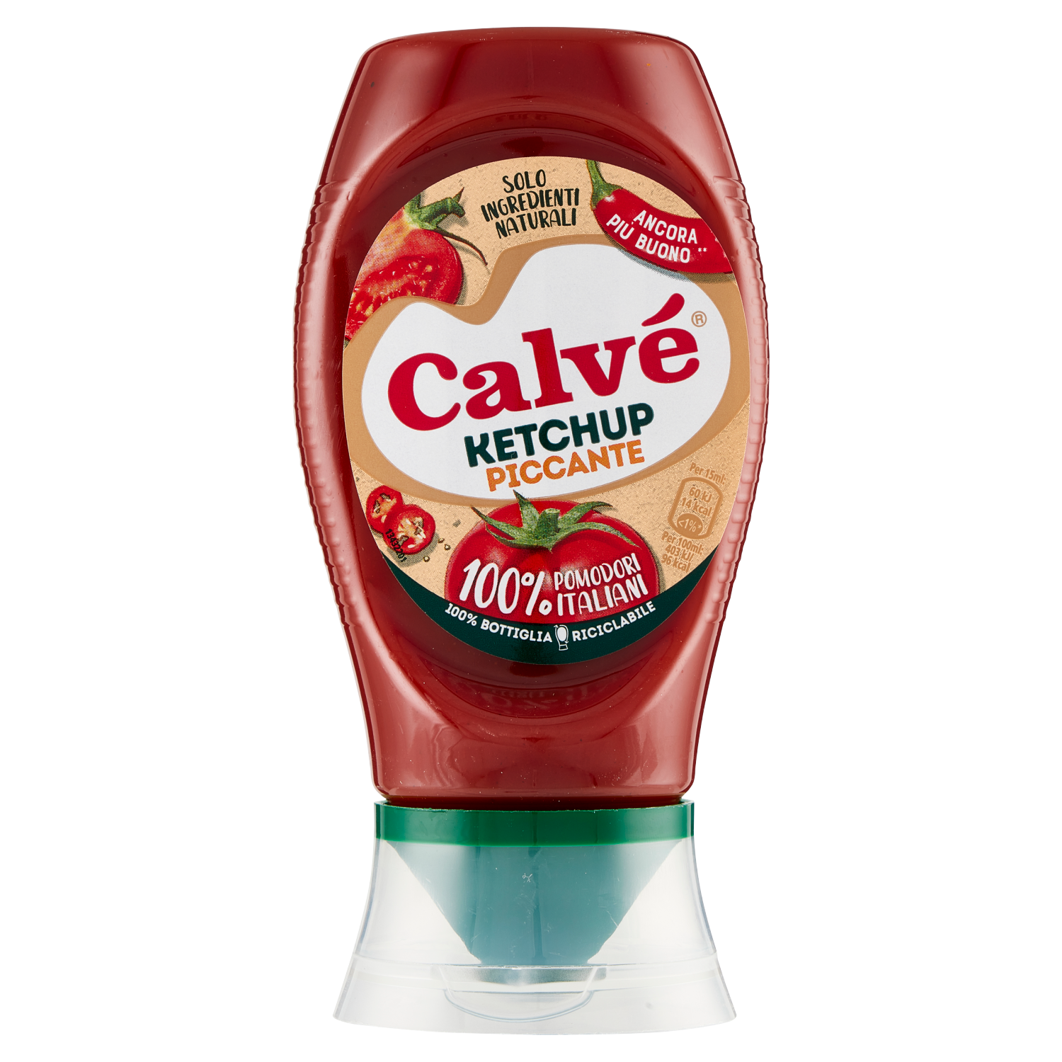 CALVE' KETCHUP HOT PICCANTE TOP DOWN 250ml (9 in a box) available from ...