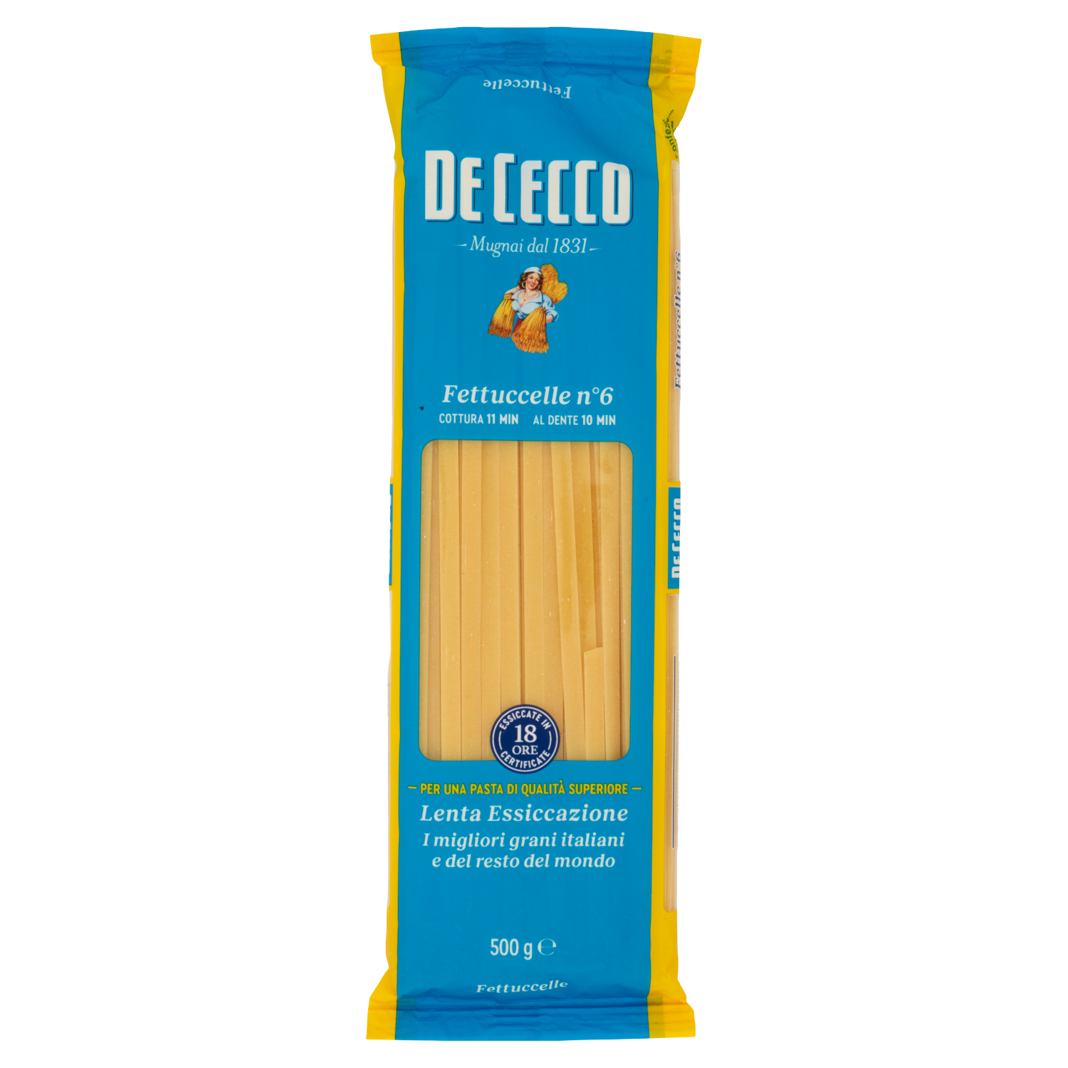 DE CECCO PASTA DI SEMOLA FETTUCCELLE N°6 500g (24 in a box) – Itabites