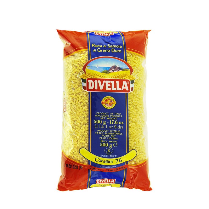 DIVELLA PASTINA CORALLINI N.76 500g (24 in a box) – Itabites