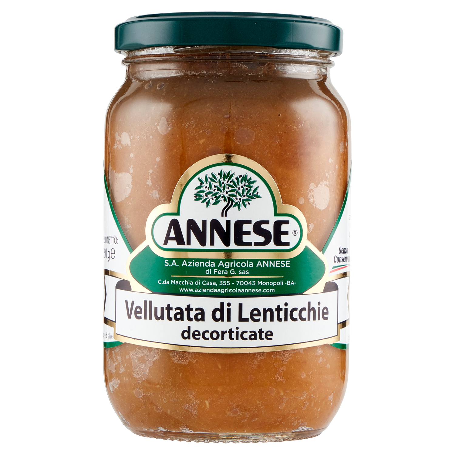 ANNESE VELLUTATA LENTICCHIE 360g (6 in a box)available from our italia ...