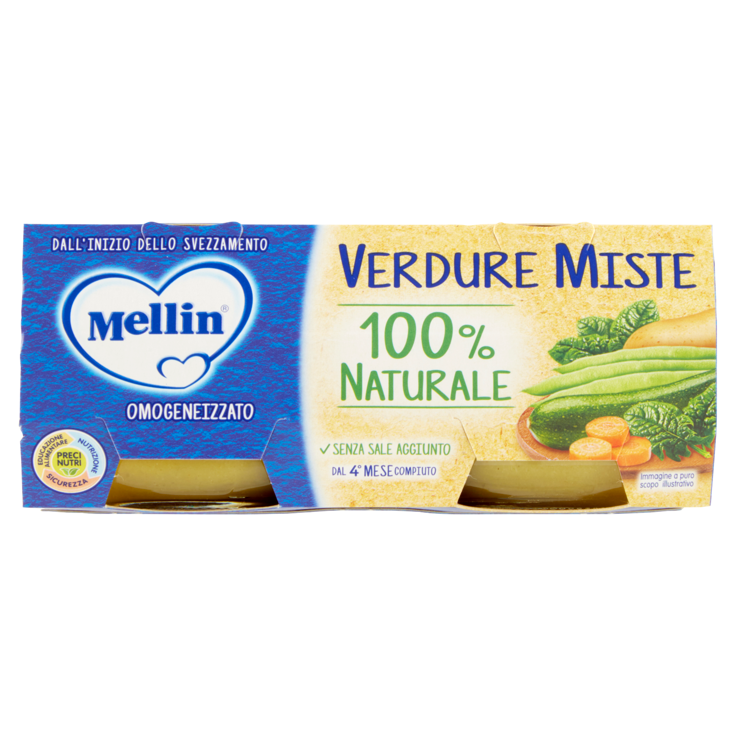 MELLIN OMOGENIZZATO VERDURE MISTE 80gx2 160g (12 in a box) – Itabites