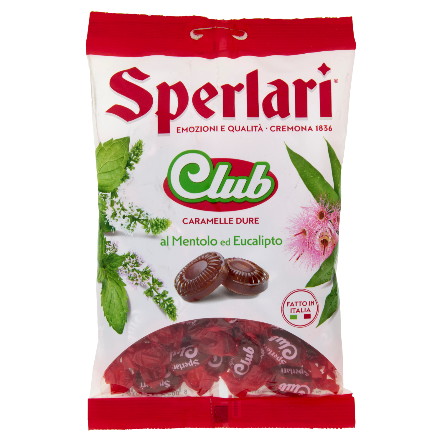 SPERLARI CARAMELLE CLUB MENTA ED EUCALIPTO 200g (18 in a box) – Itabites