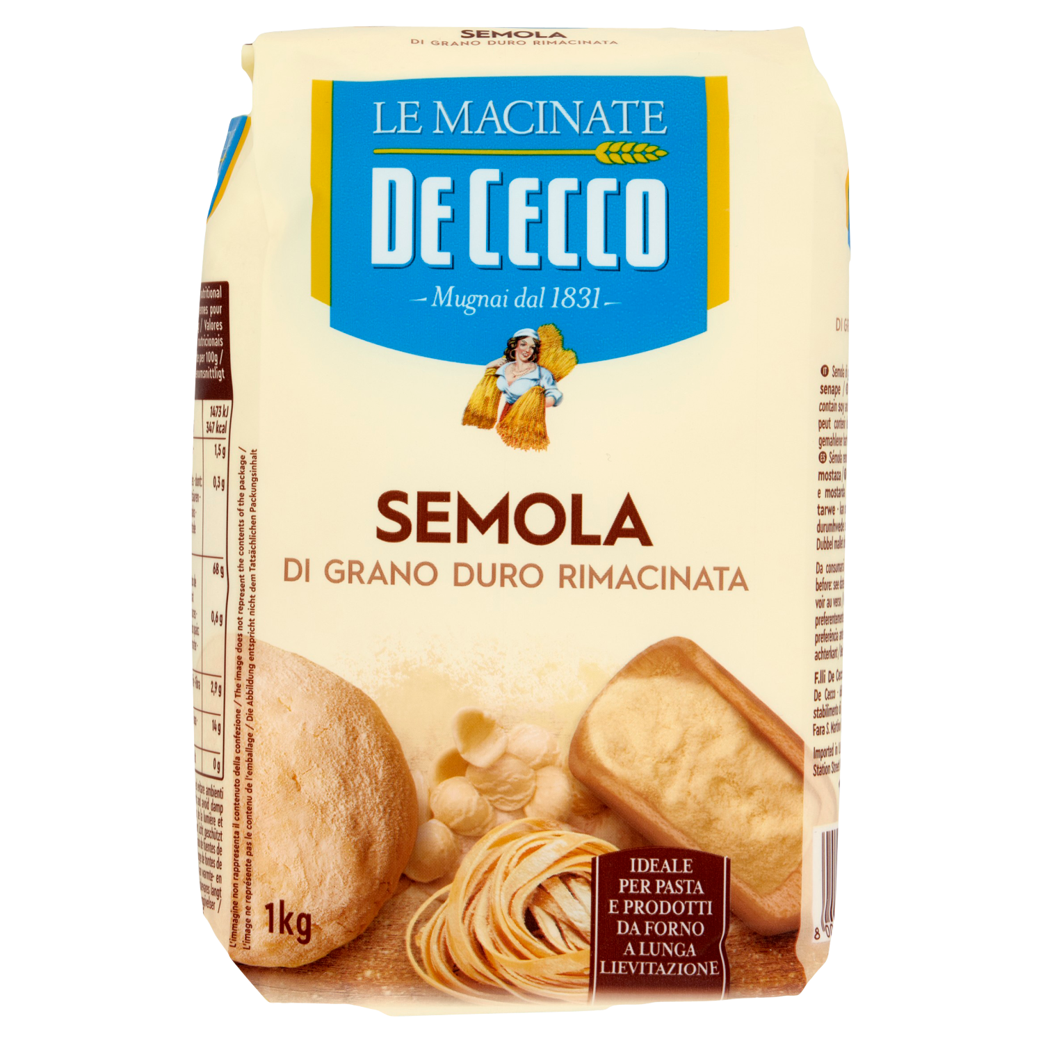 DE CECCO SEMOLA RIMACINATA 1kg (10 in a box)available from our italian ...