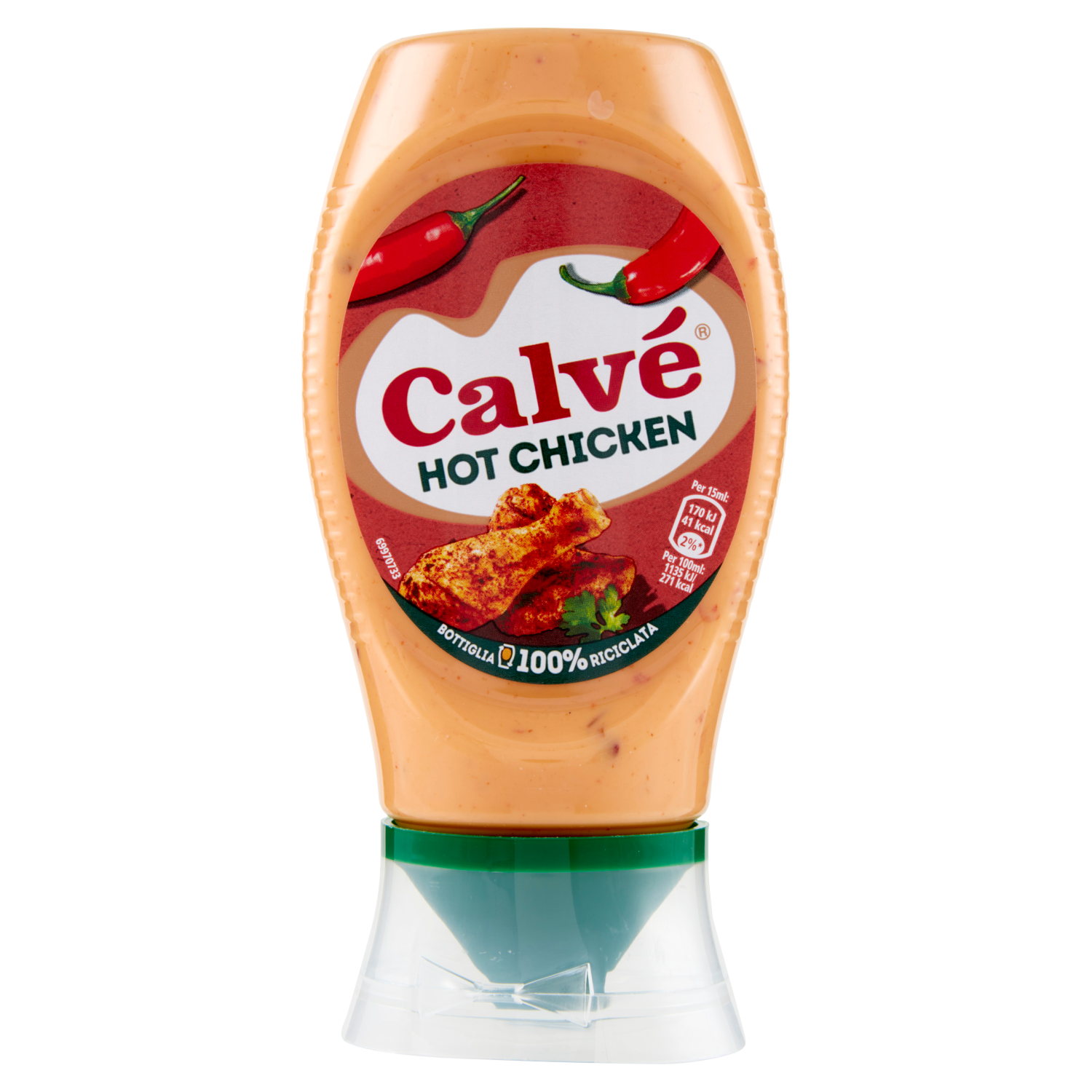 CALVE' SALSA HOT CHICKEN TOP DOWN 250ml (8 in a box) – Itabites