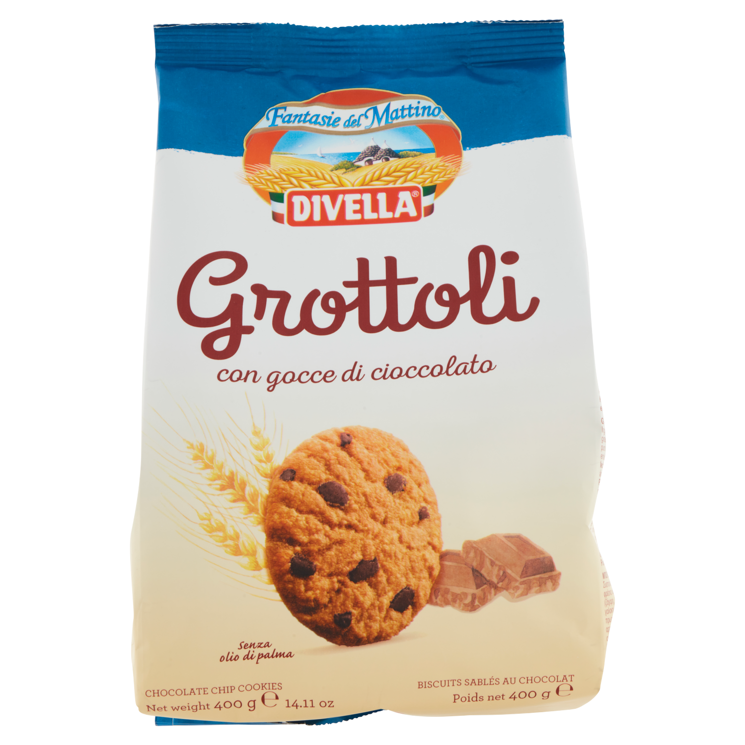 DIVELLA GROTTOLI FROLLINI CIOCCOLATO 400g (18 in a box)available from ...